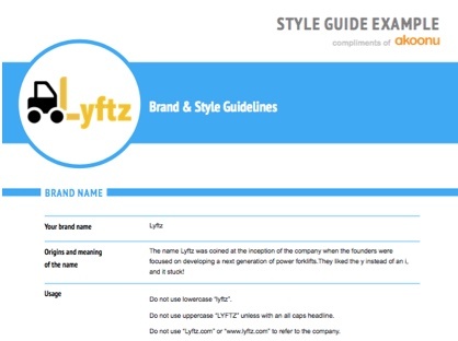 Your [EXAMPLE] Style Guide - Akoonu